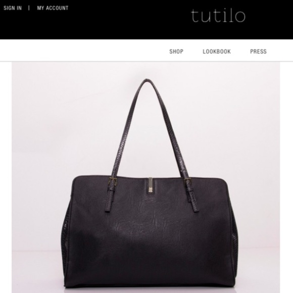 tutilo | Bags | Tutilo Veritas Large Snake Embossed Tech Tote | Poshmark